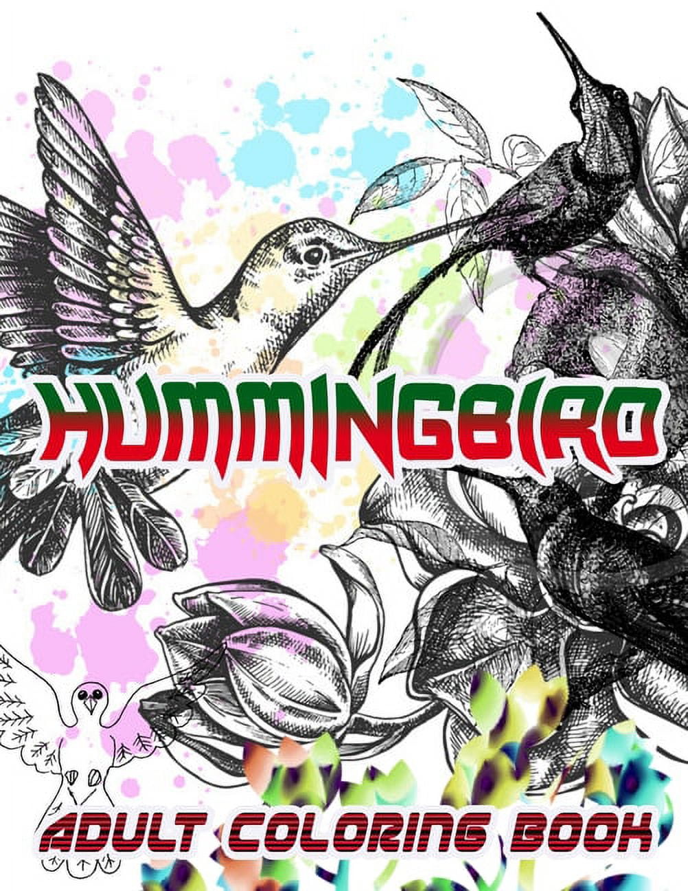 Hummingbird Adult Coloring Book : Fun and Easy Coloring Pages of ...