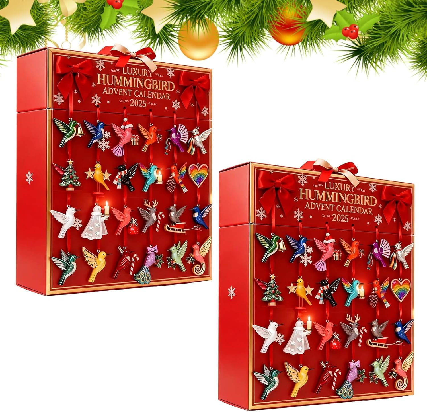 Hummingbird Advent Calendar 2025, 24 Days Christmas Countdown Calendar ...