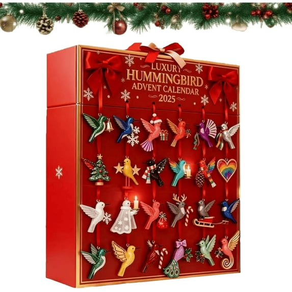 Hummingbird Advent Calendar 2025,Hummingbird Ornaments Christmas Tree ...