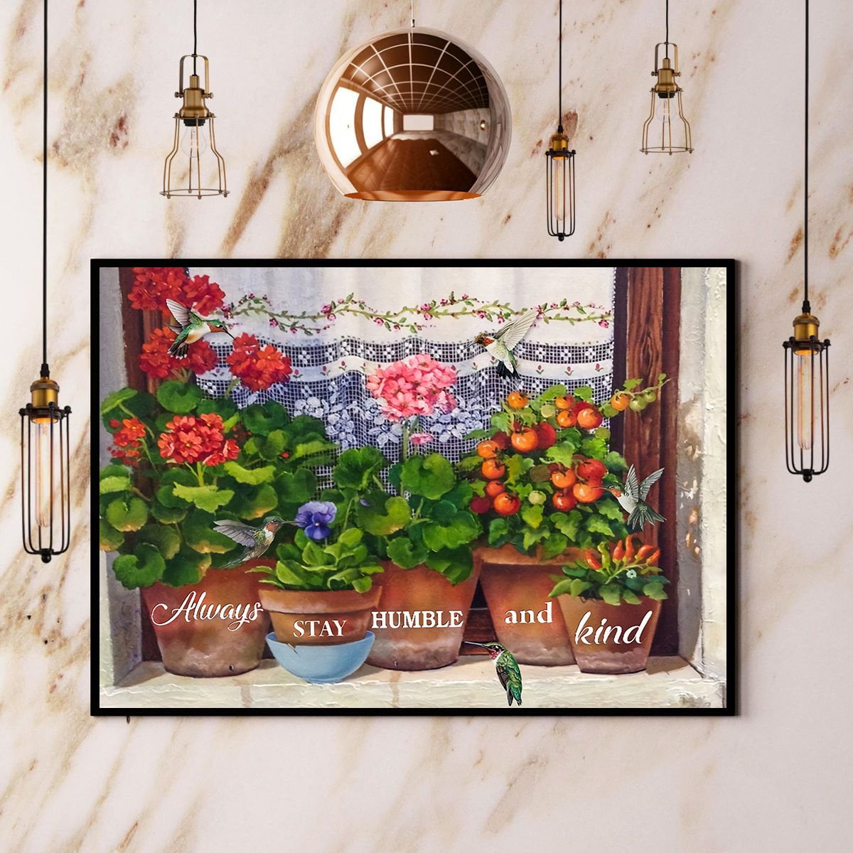 Hummingbird Always Stay Humble And Kind Paper Poster No Frame Matte ...