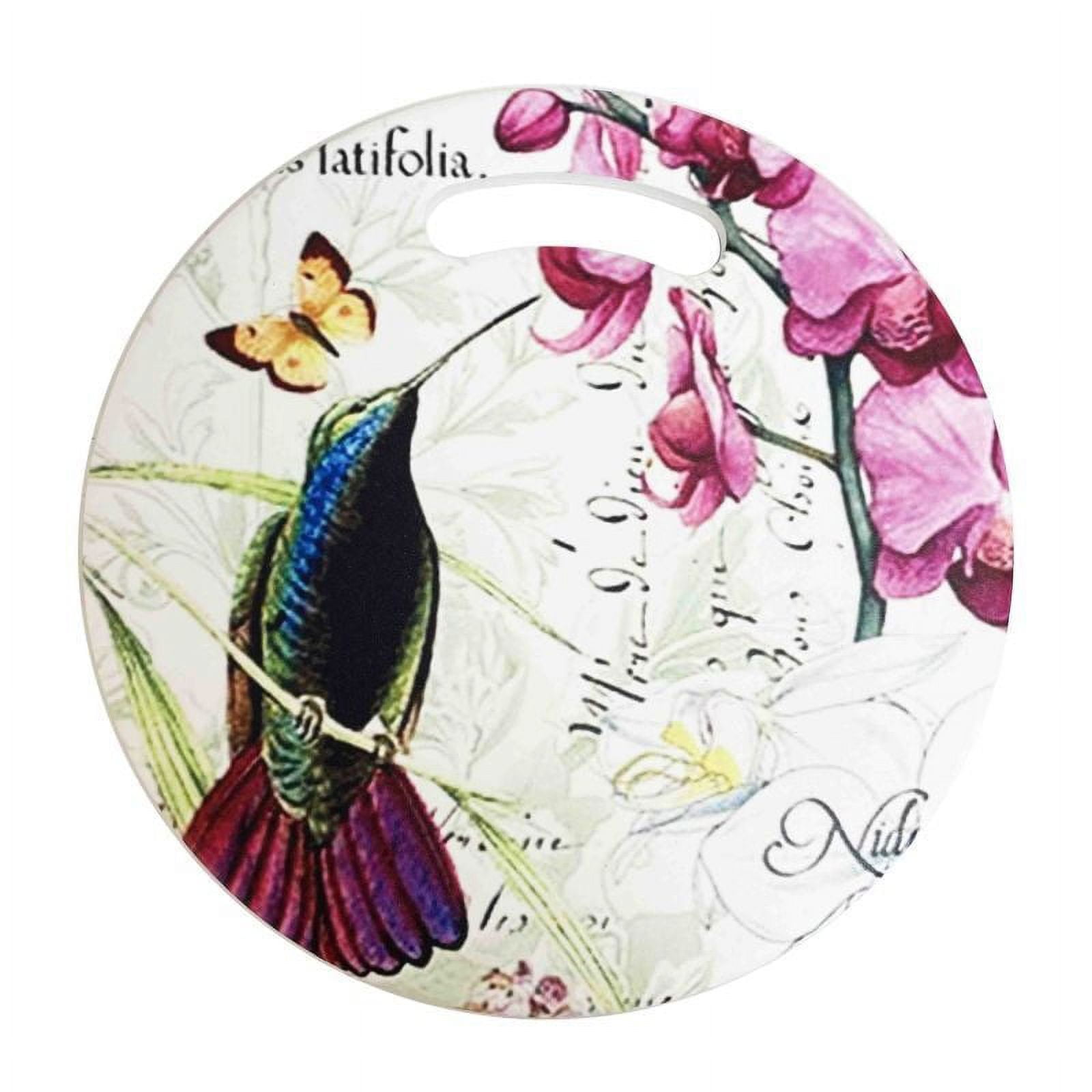 Hummingbird And Butterfly At Pink Flowers Handled Trivet - Walmart.com