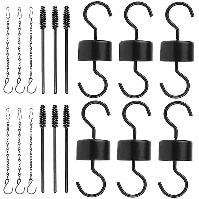 Ant Moat Hummingbird & Oriole Feeder Set: 6 Pack Hooks, Ant Guard ...