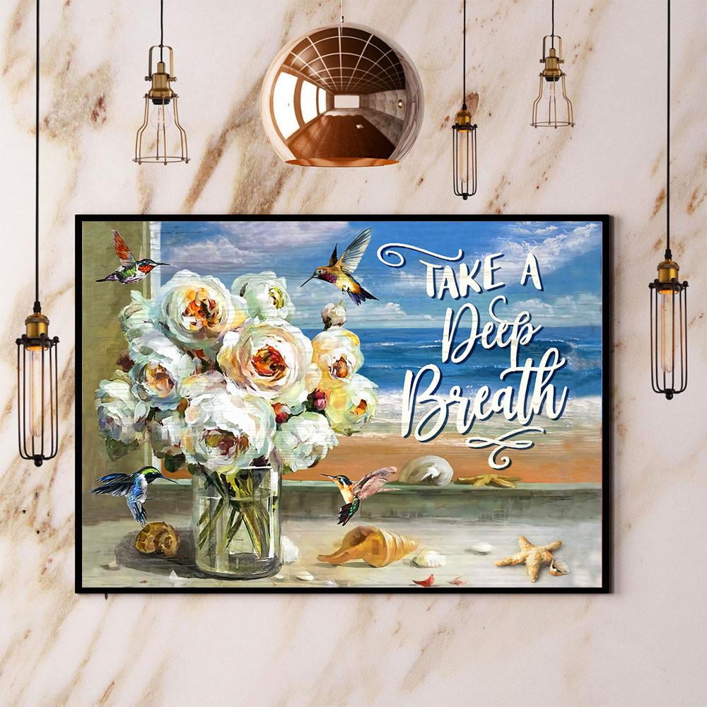 Hummingbird Beach Take A Deep Breath Paper Poster No Frame Matte Wall ...