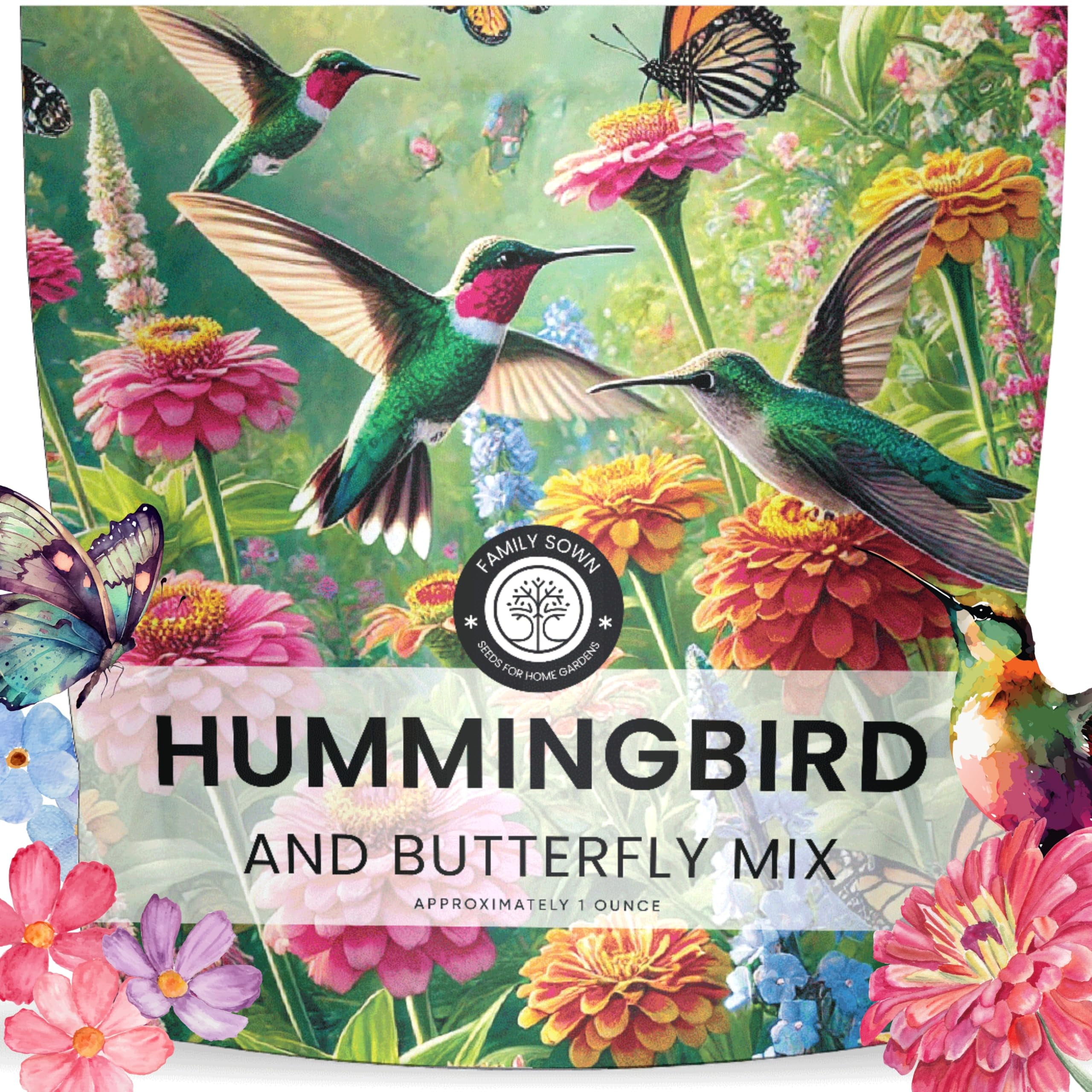Hummingbird Butterfly Mix - Large 1 SMROunce Packet - 7,500 Flower ...