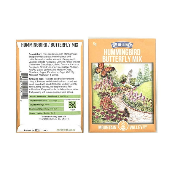 Hummingbird And Butterfly Wildflower Mix