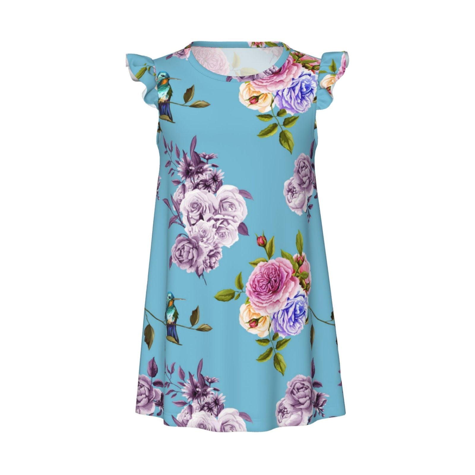 Hummingbird Carnation Girls Nightgowns, Pajamas for Girls, Soft Flutter ...