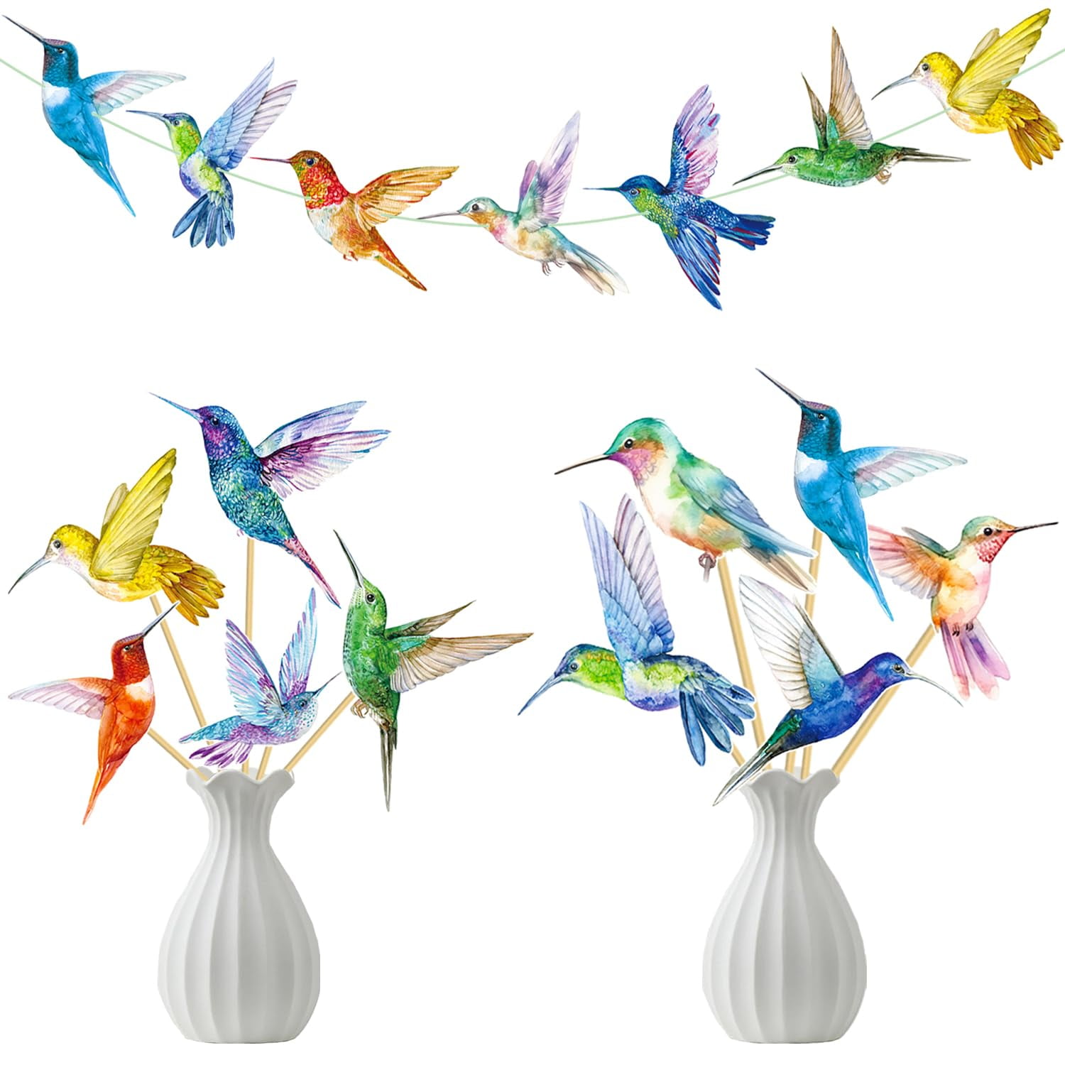Hummingbird Centerpiece Sticks Hummingbird IFF17 Birthday Party ...