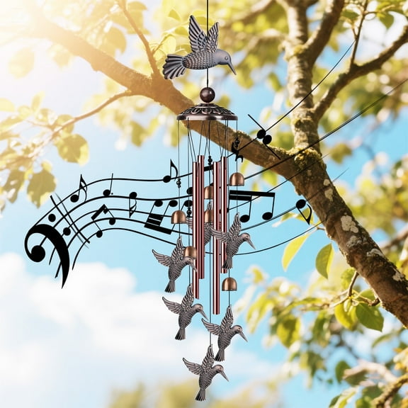 Butterfly Wind Chimes Aluminum Tubes Outdoor Decor for Patio, Garden ...