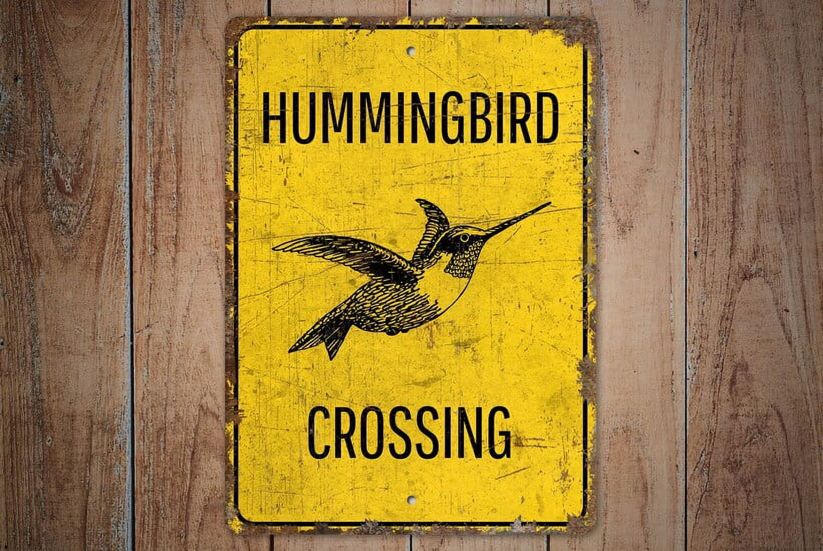 Hummingbird Crossing Bird Crossing Sign Bird Crossing Decor Bird ...