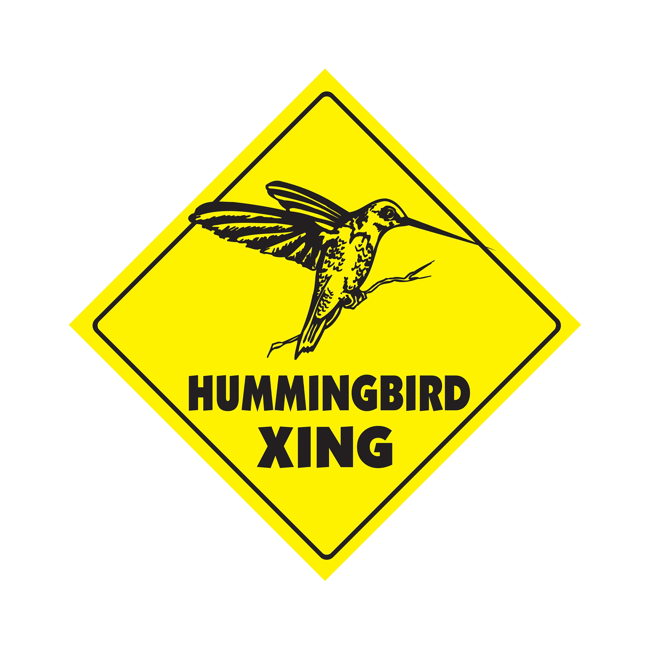 Hummingbird Crossing Decal Zone Xing | Indoor/Outdoor | 10" Tall new ...