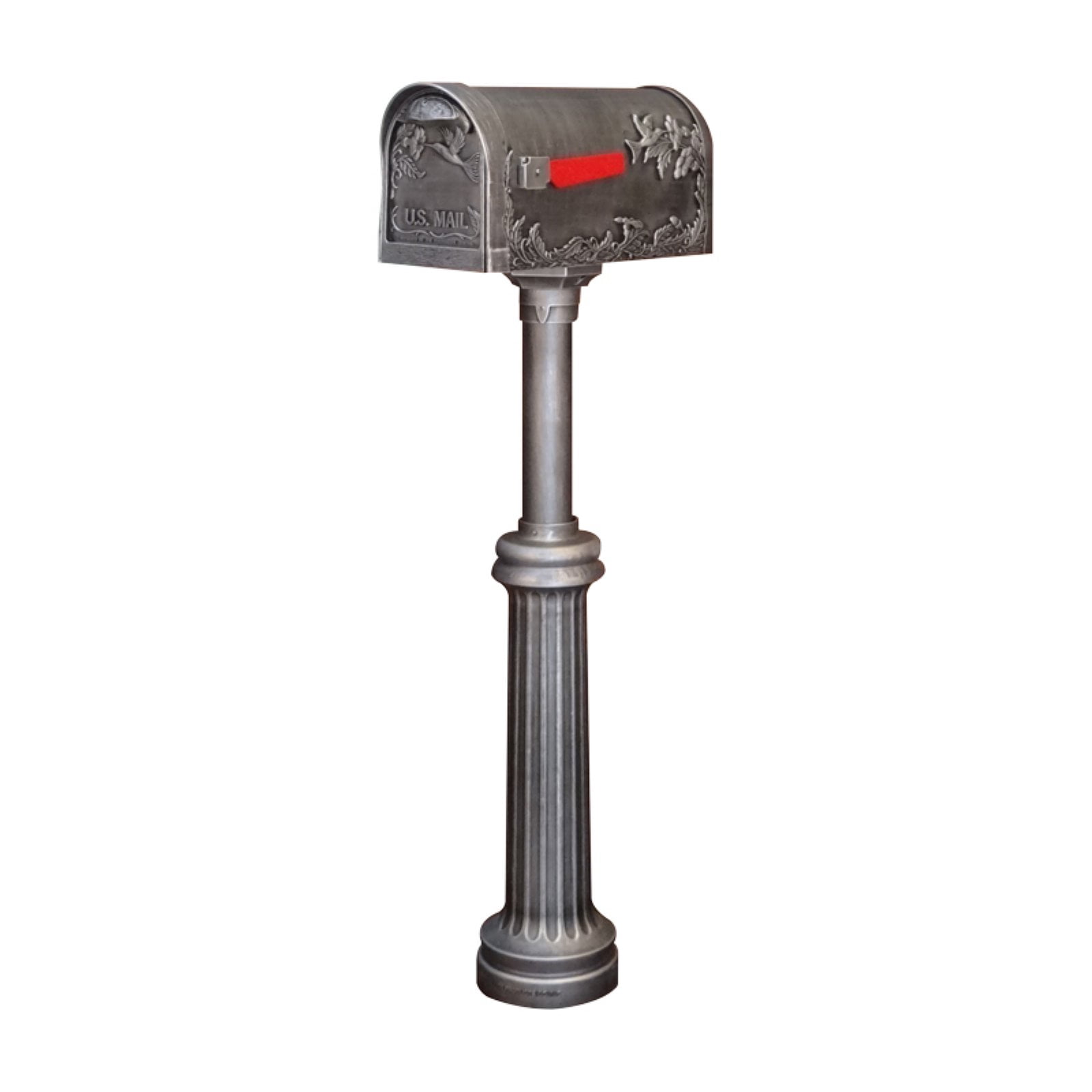 Hummingbird Curbside Mailbox and Bradford Direct Burial Top Mount ...