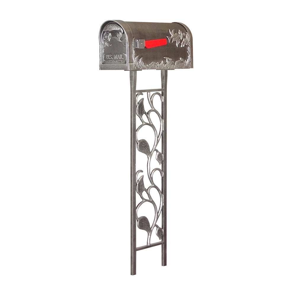 Hummingbird Curbside Mailbox with Floral Mailbox Post - Walmart.com