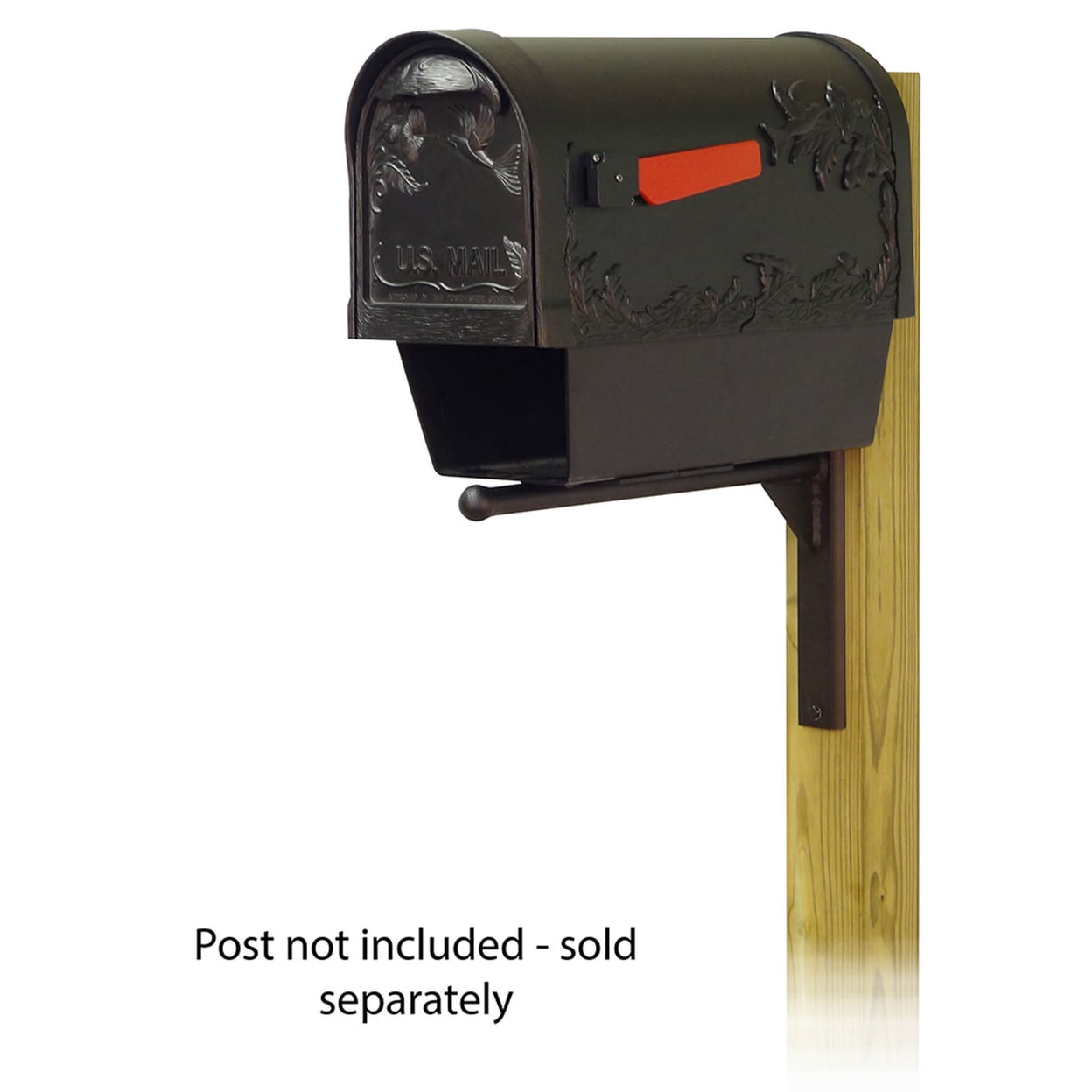 Hummingbird Curbside Mailbox with Newspaper tube and Ashley front ...