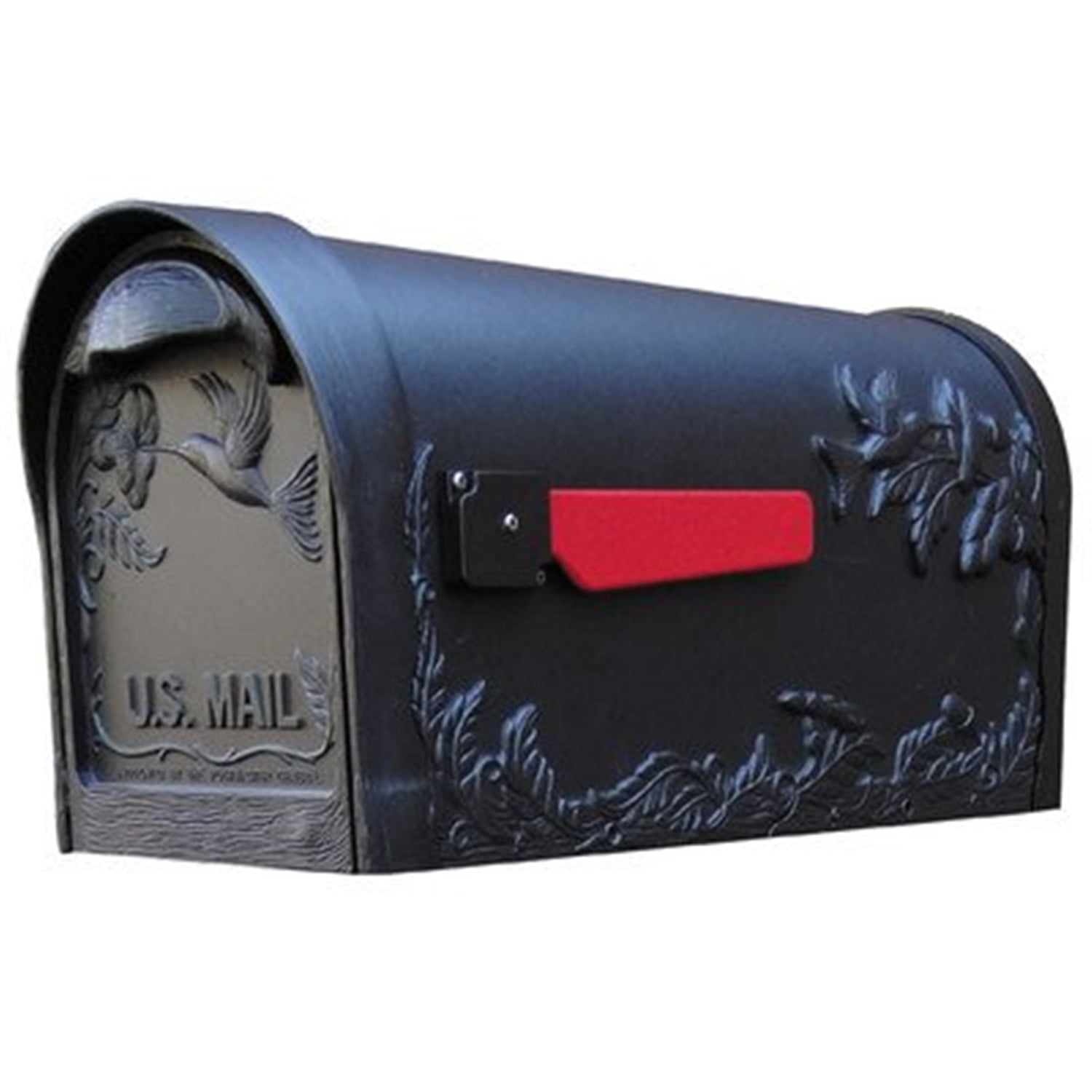 Hummingbird Curbside Mailbox with Paper Tube in Natural Finish ...