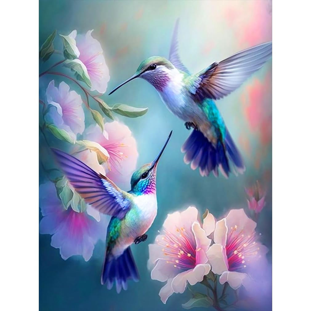 Hummingbird Diamond Painting Kits for Adults - DIY Birds Diamond Art ...