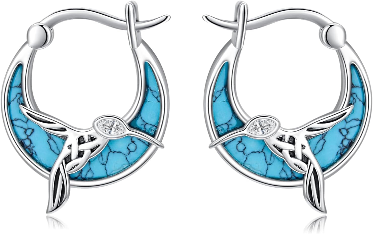 Hummingbird Earrings Sterling Silver Hummingbird Bird Hoop Earrings ...