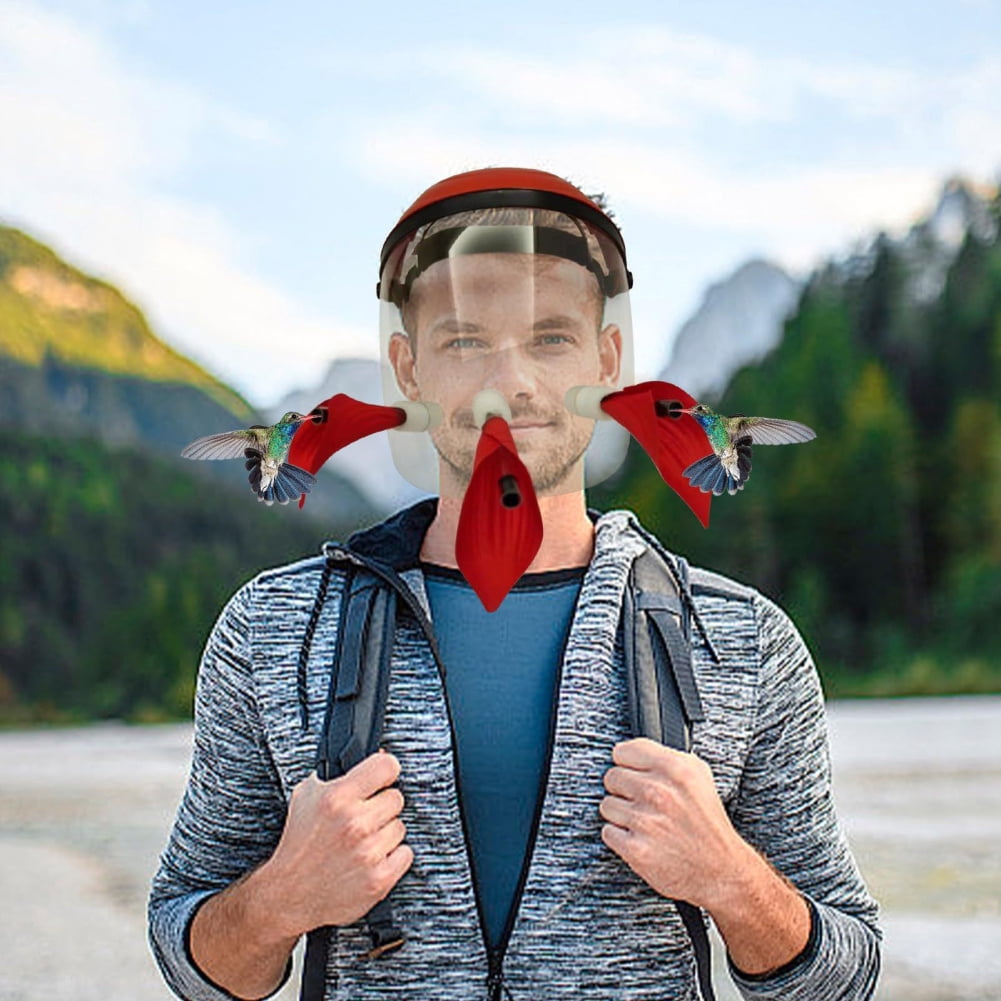 Hummingbird Feeder Adjustable Hummingbird Face Cover for Garden Yard ...