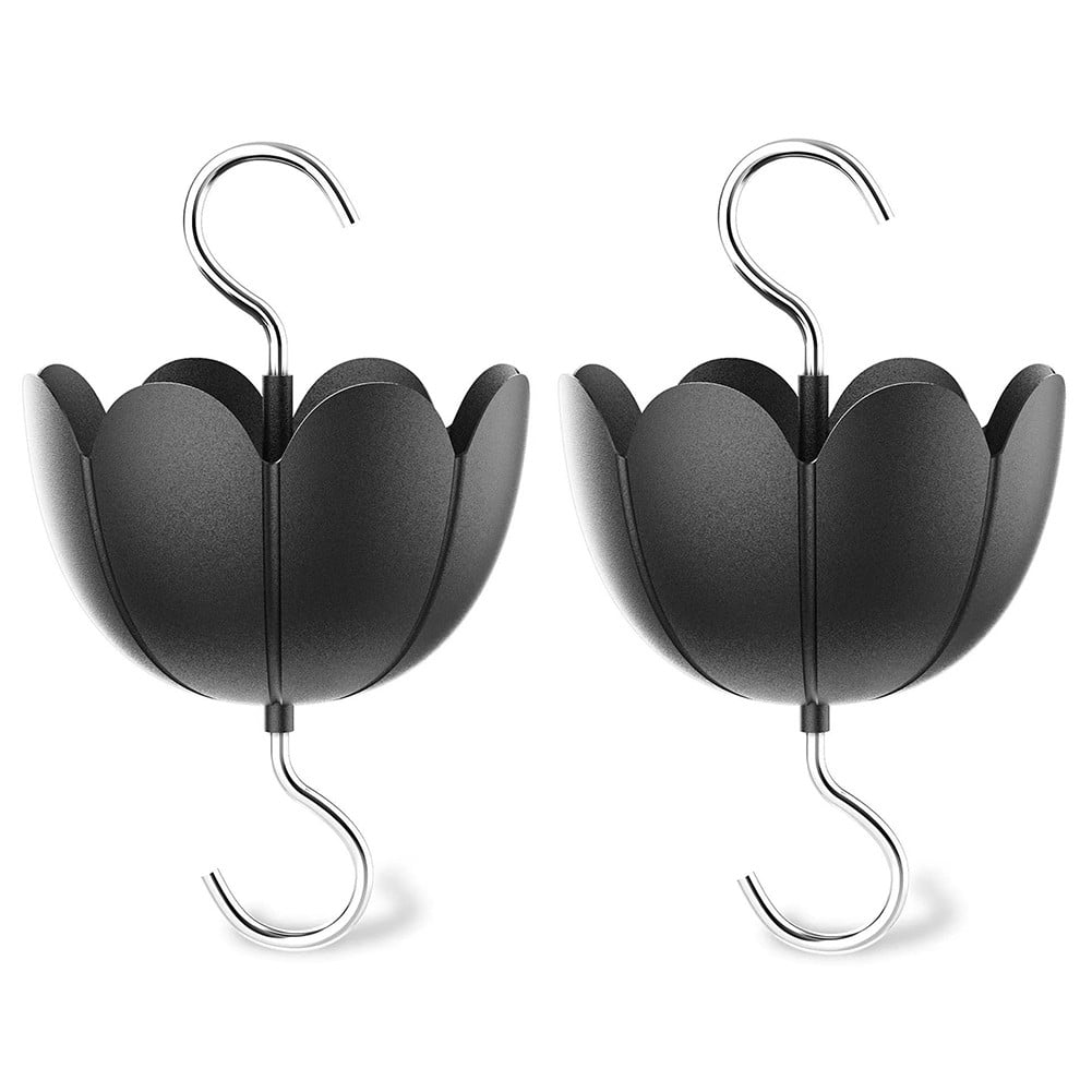 Hummingbird Feeder Ant Guard, Metal Flower-Shaped Ant Moat, 2-Pack Red ...