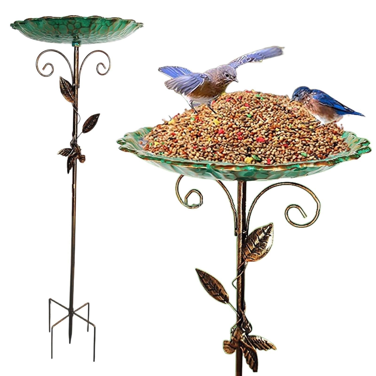 Hummingbird Feeder,Bee Watering Station, Bee Bath for Garden Metal Bee ...
