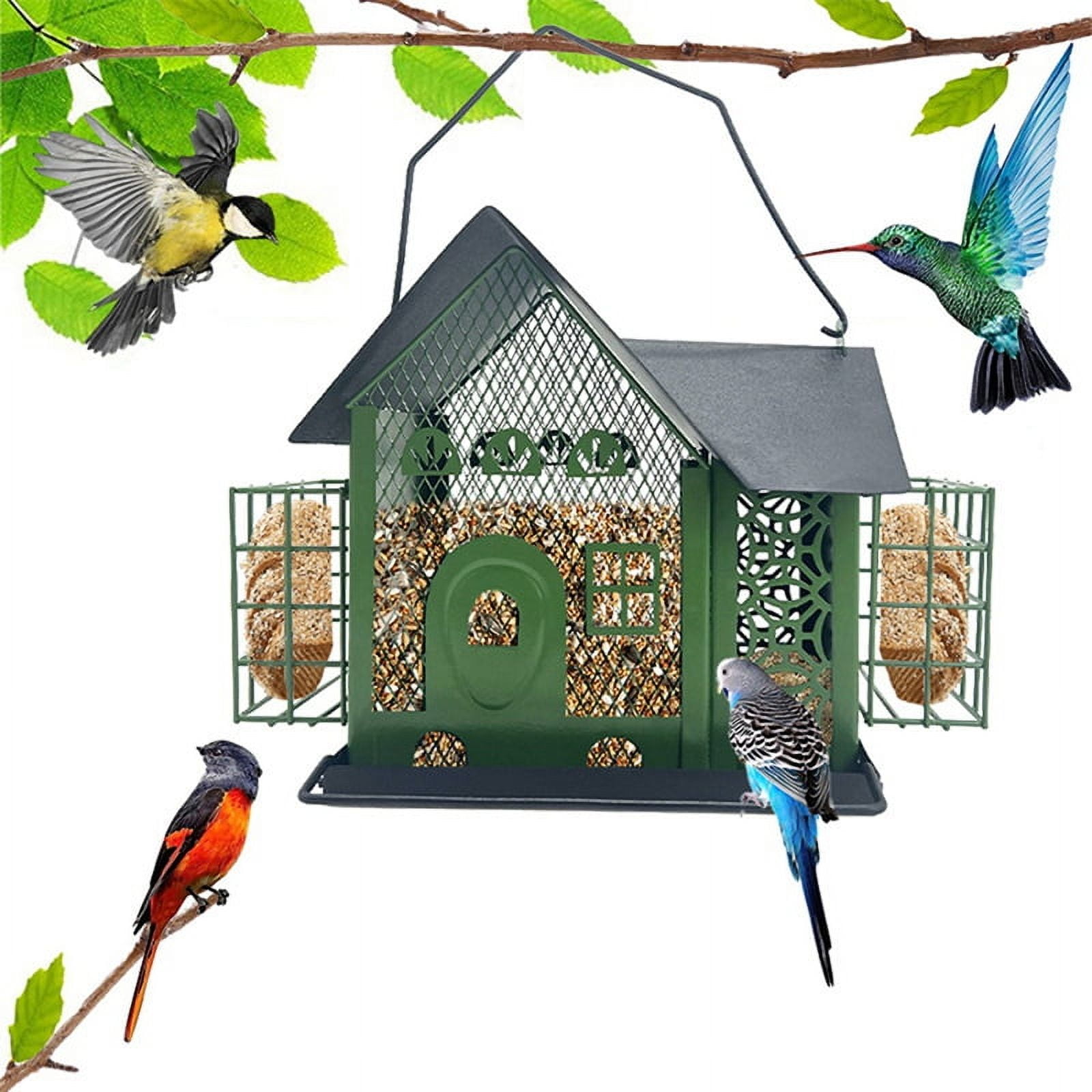 Hummingbird Feeder Birdhouse - Automatic Dual Birdhouse Metal Outdoor ...