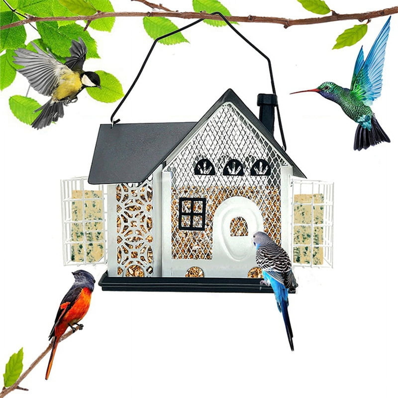 Hummingbird Feeder Birdhouse - Automatic Dual Birdhouse Metal Outdoor ...