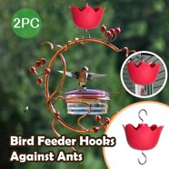 More Birds Outdoor Plastic Ant Guard for Hummingbird Feeders, Red, 3.5 ...