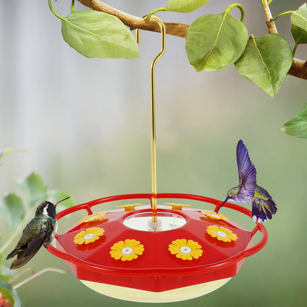TZGSONP Hummingbird Feeder, Hanging Flower-Shaped Feeder, Bee and Ant ...
