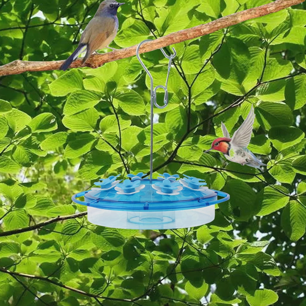 Hummingbird Feeder for Outdoors Hanging , Built-in Ant Moat - Circular ...