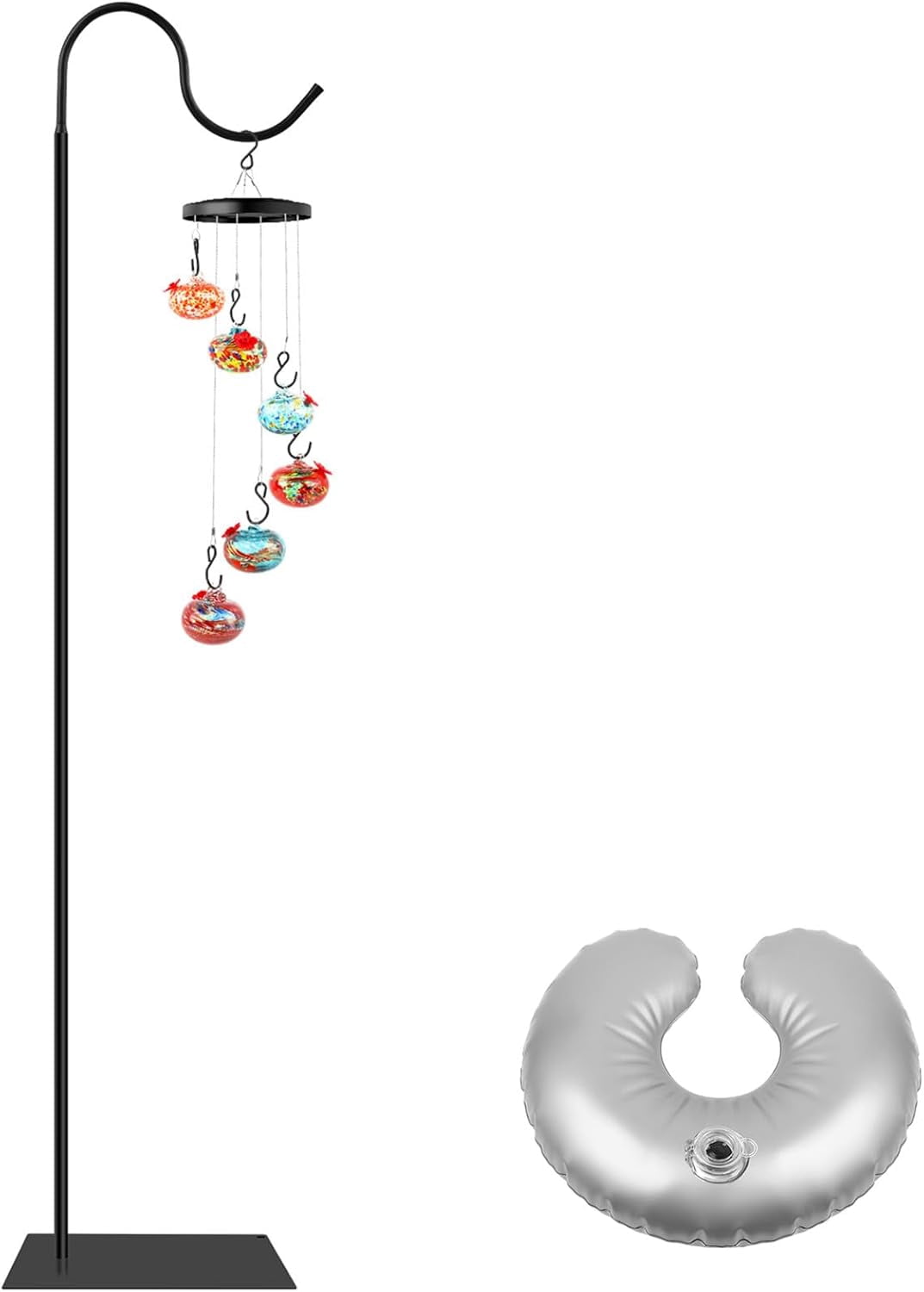 Hummingbird Feeder Stand, Adjustable 20-63 Inch Shepherds Hook for ...