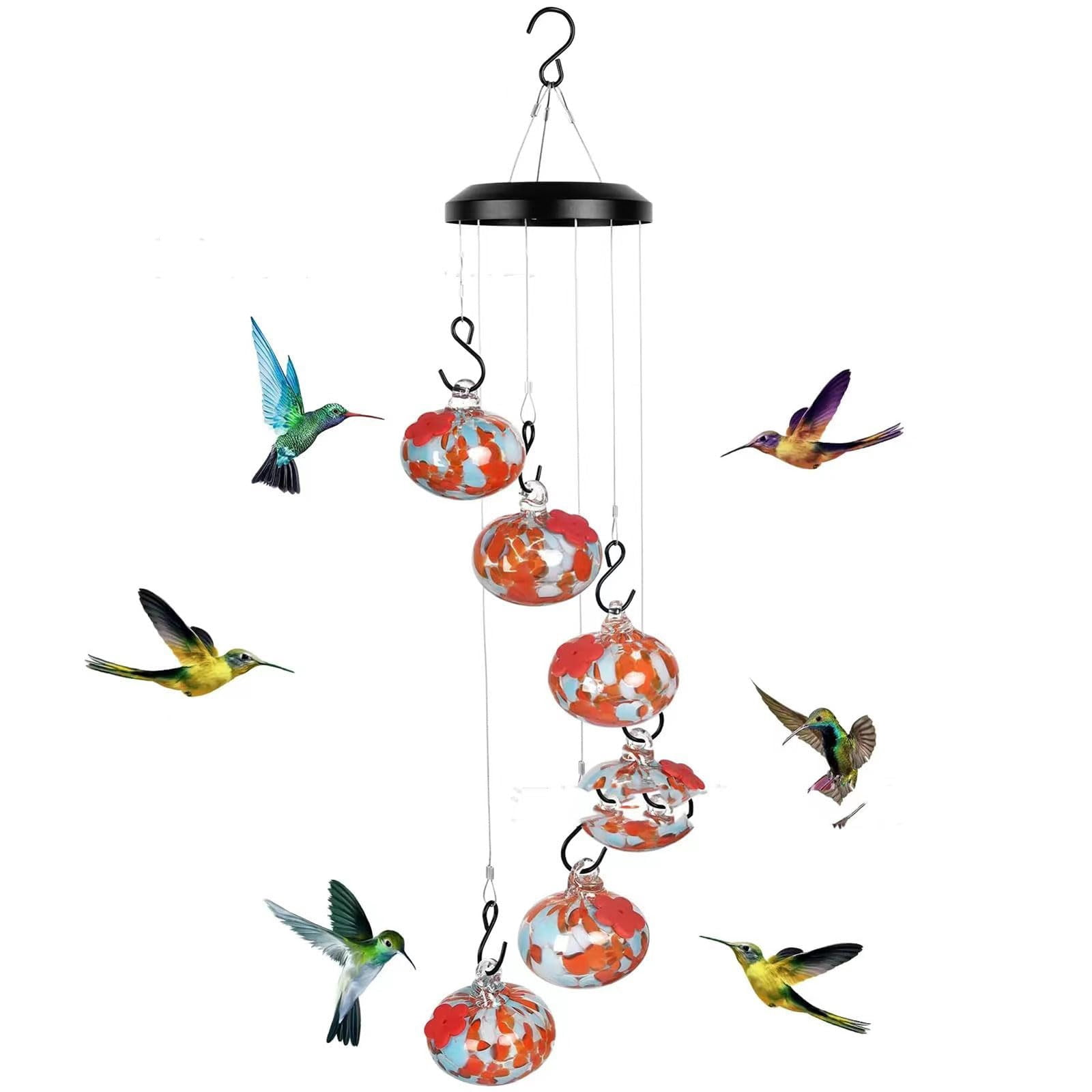 Hummingbird Feeders, Charming Wind Chimes Hummingbird Feeders, Wind ...