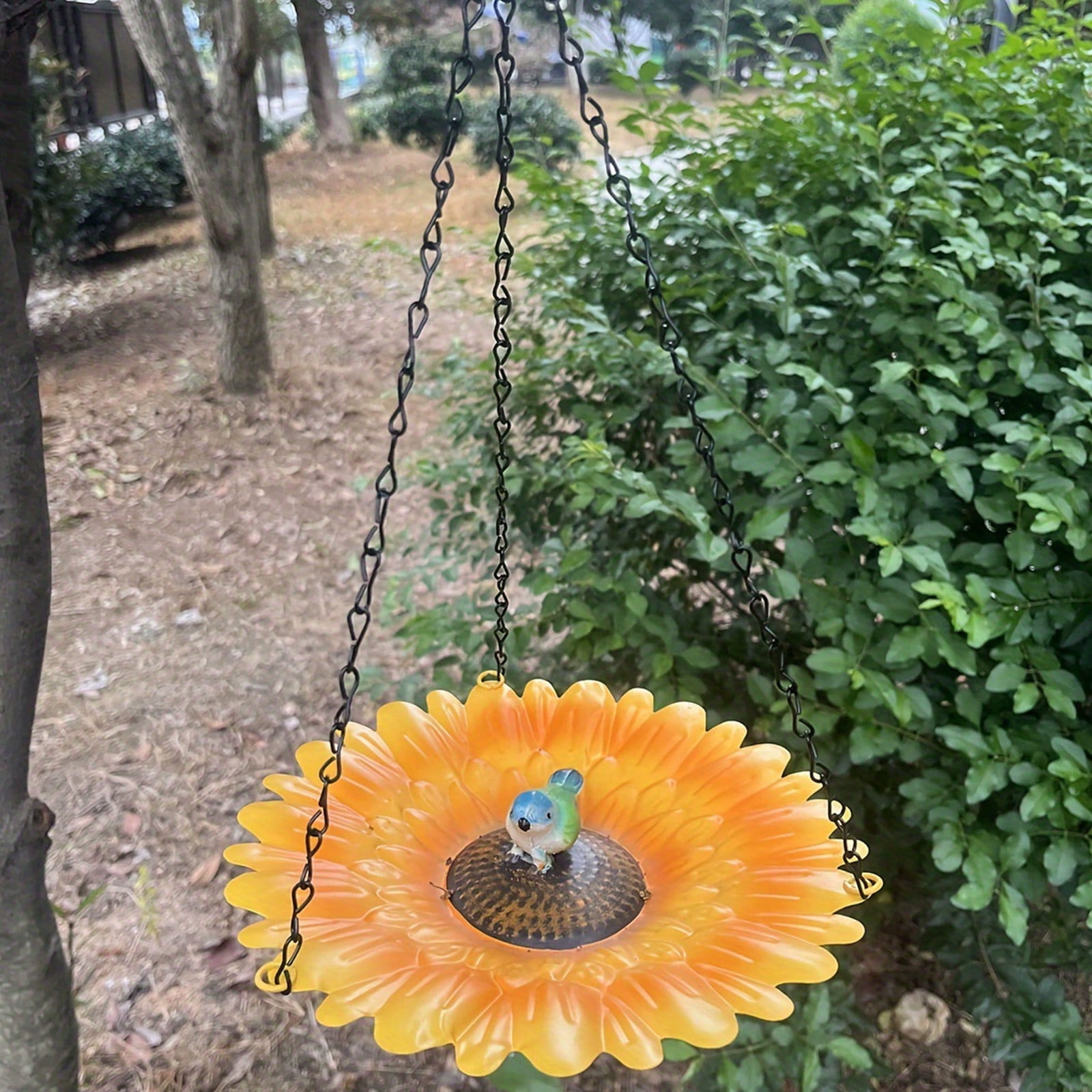 Hummingbird Feeders For Outdoors Hanging, Wrought Iron Sunflower Shape ...