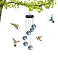 Hummingbird Feeders Wind Chime Bird Feeder Painted Spherical Bird ...
