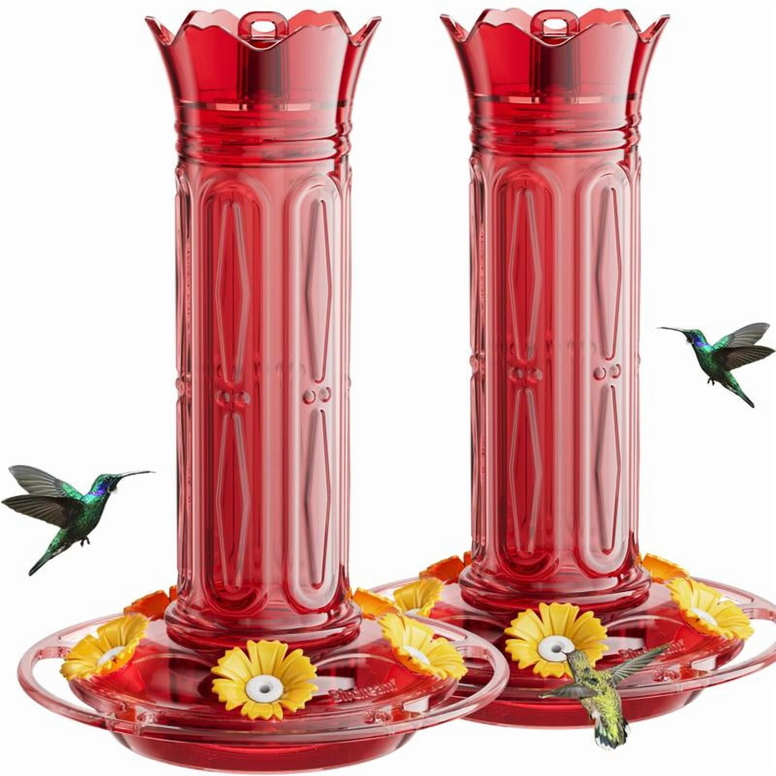 Hummingbird Feeders for Outdoors Hanging 20 Ounces 10 Feeding Ports, 2 ...