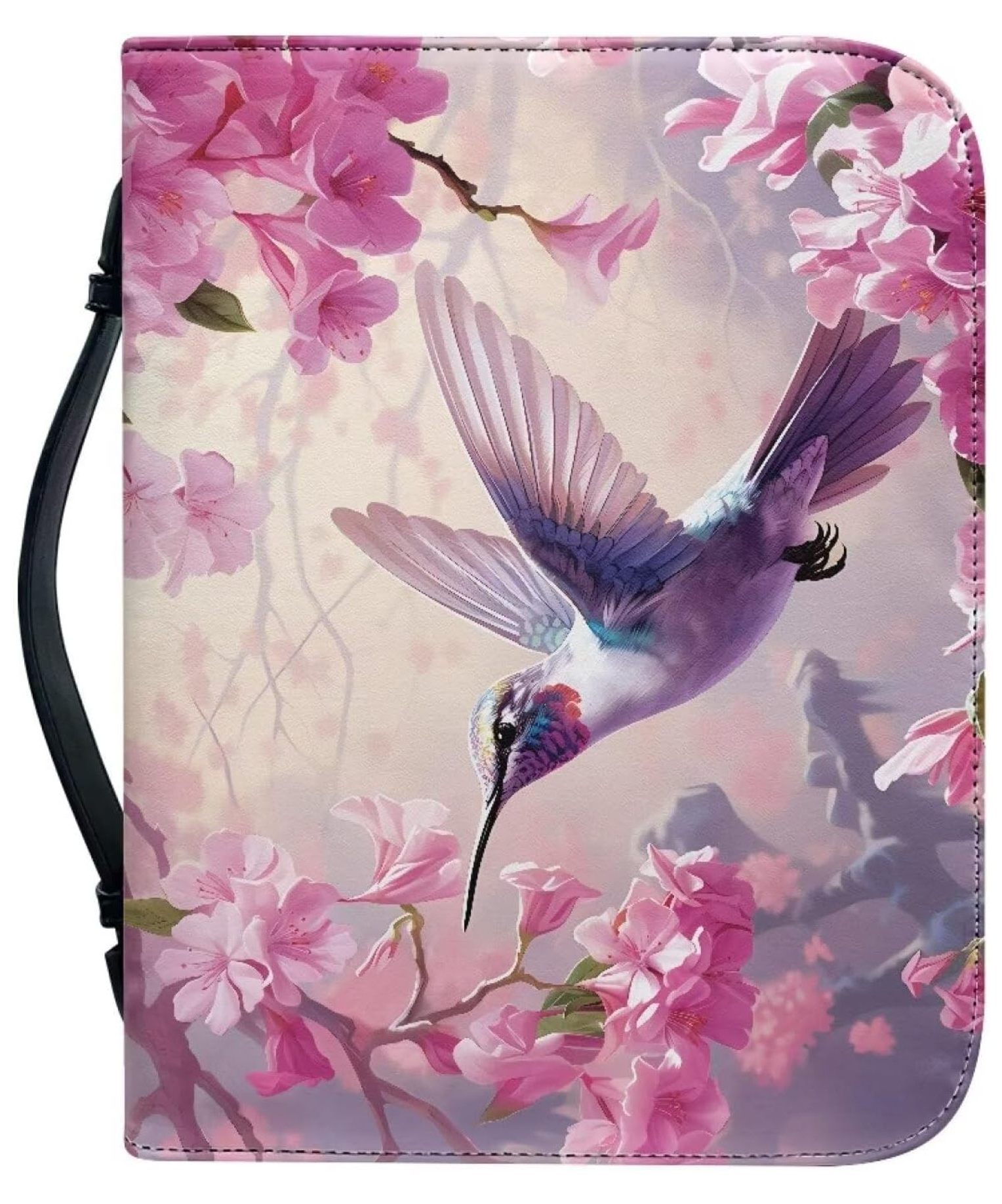Hummingbird Floral Women Bible Carrying Case Multi-Purpose Bible Bible ...