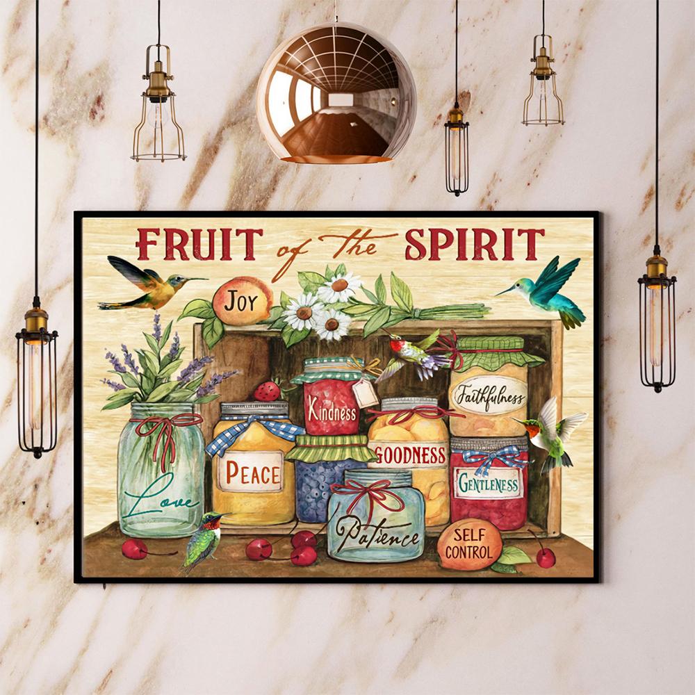 Hummingbird Fruit Of The Spirit Love Peace Joy Paper Poster No Frame ...