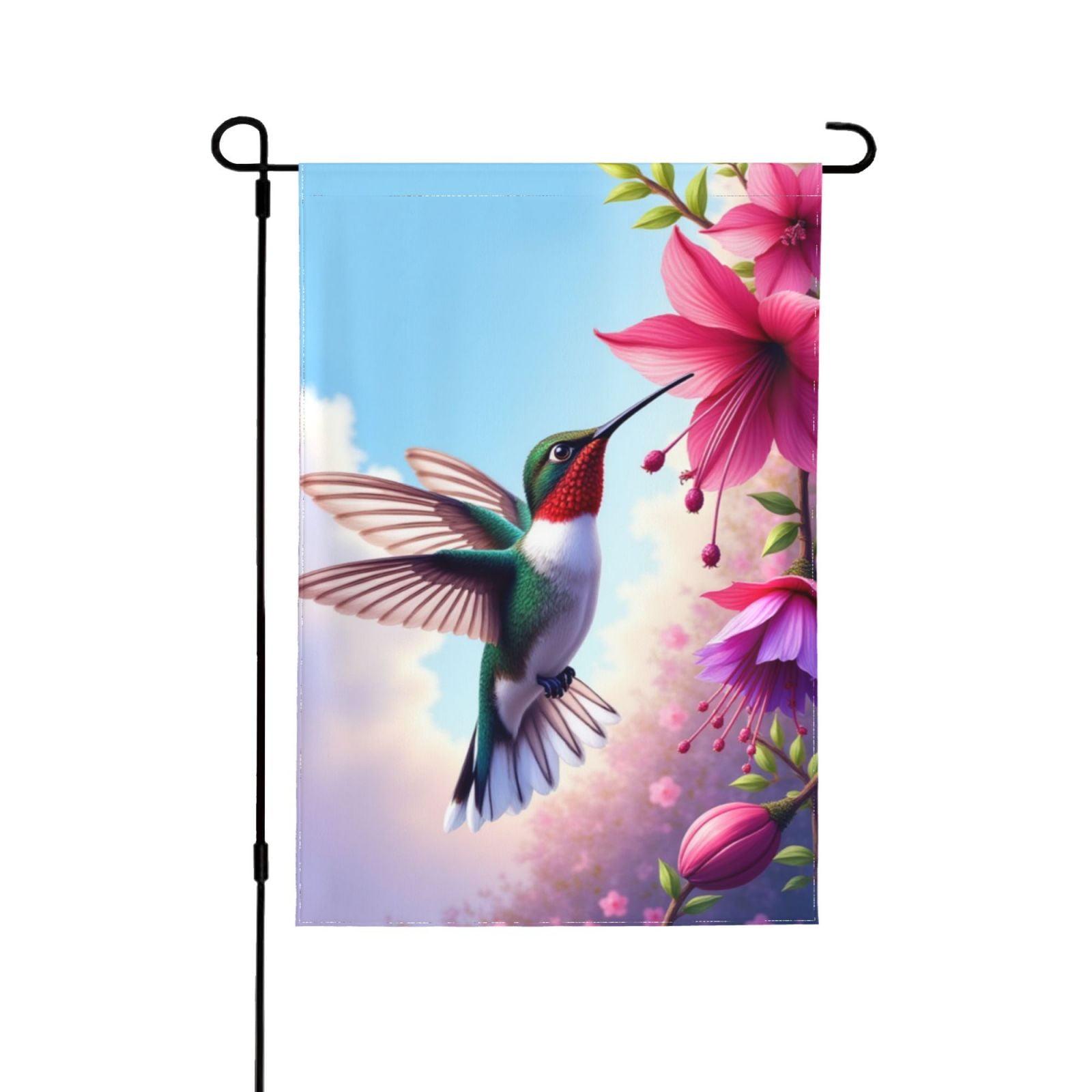 Hummingbird & Fuchsia Garden Flag 12 X 18 Inch Double Sided Spring ...