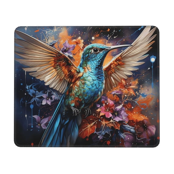 Hummingbird Galaxy Art Mouse Pad Non-Slip Rubber Gaming Mousepad ...