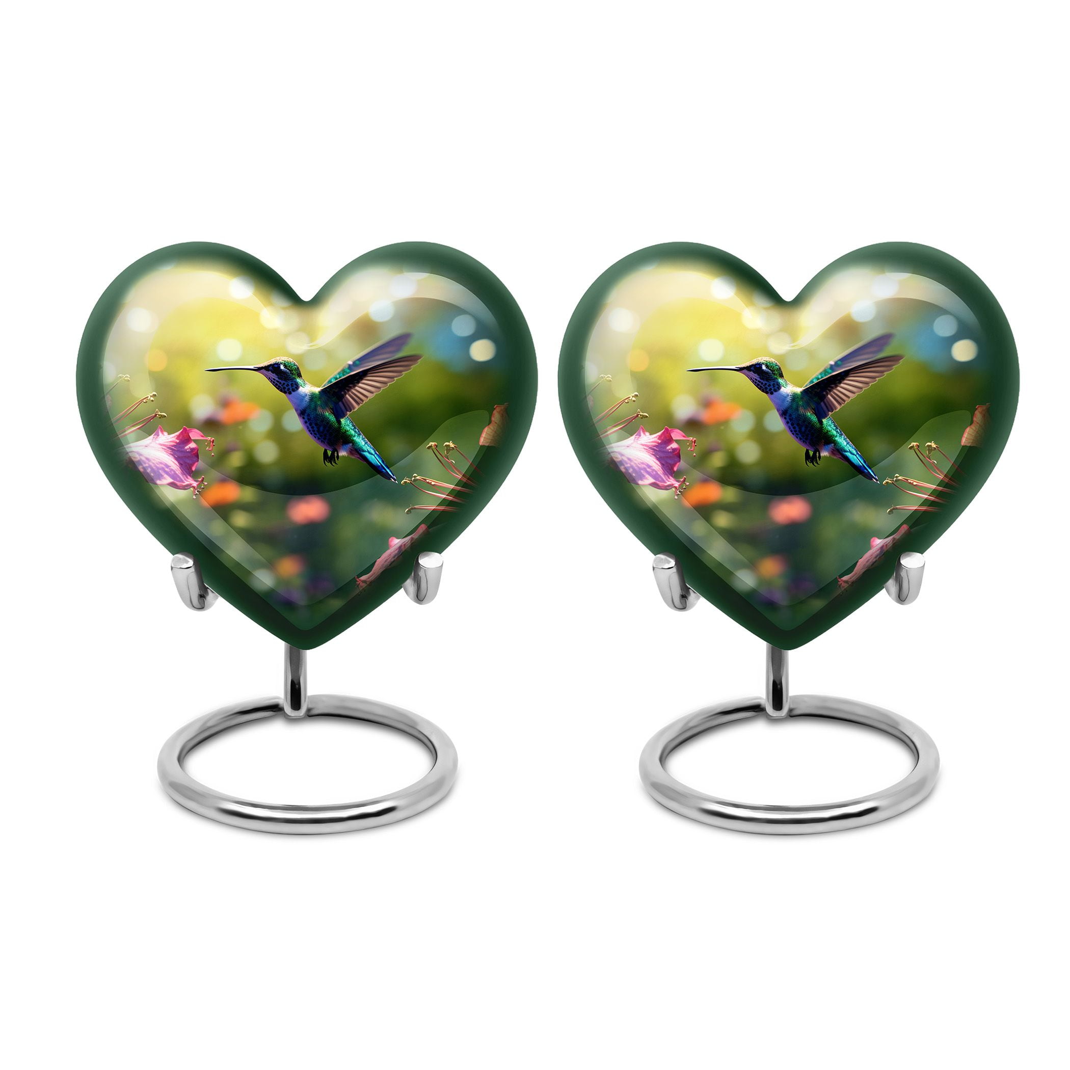 Hummingbird Heart Mini Keepsake Urn, Small Urns for Human Ashes, Urns ...