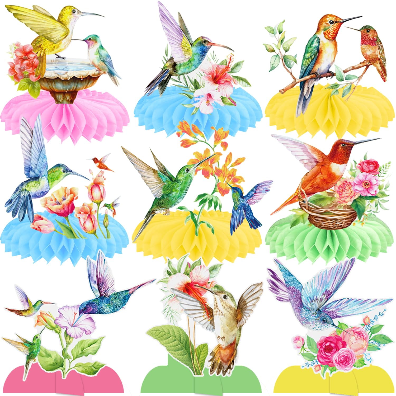 Hummingbird Honeycomb Centerpieces Hummingbird Birthday Party ...