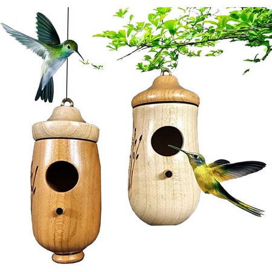 Hummingbird House - 2022 New Wooden Hummingbird House for Outside ...