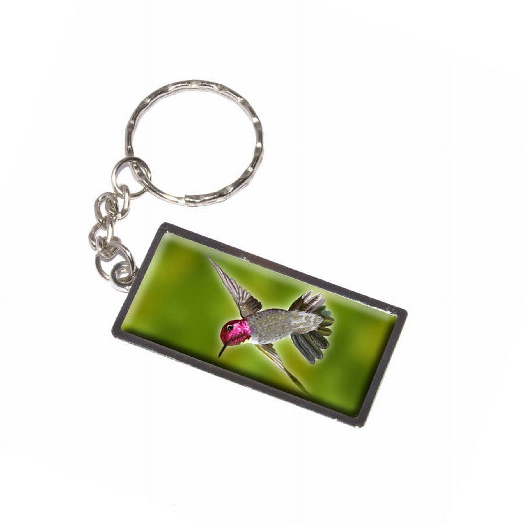 Hummingbird Humming Bird Flying Keychain Key Chain Ring - Walmart.com