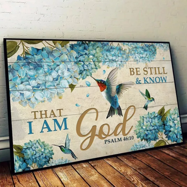 Hummingbird That I Am God Be Still And Know Psalm Bird Jesus Christian ...