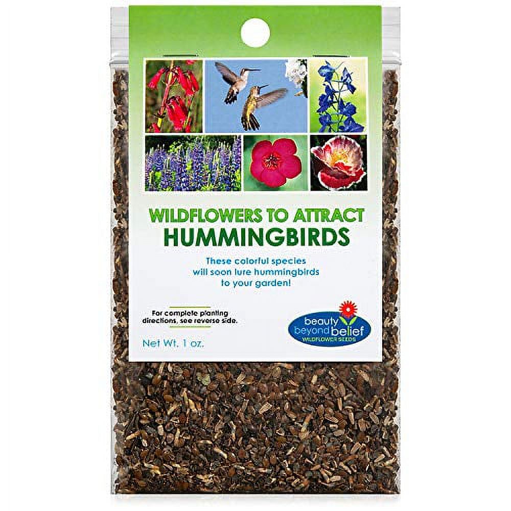 Hummingbird Nectar Wildflower Seeds - 1oz, Open-Pollinated ...