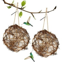 Songbird Essentials Wild Birdhouse, Large Hummer Helper with Cotton ...