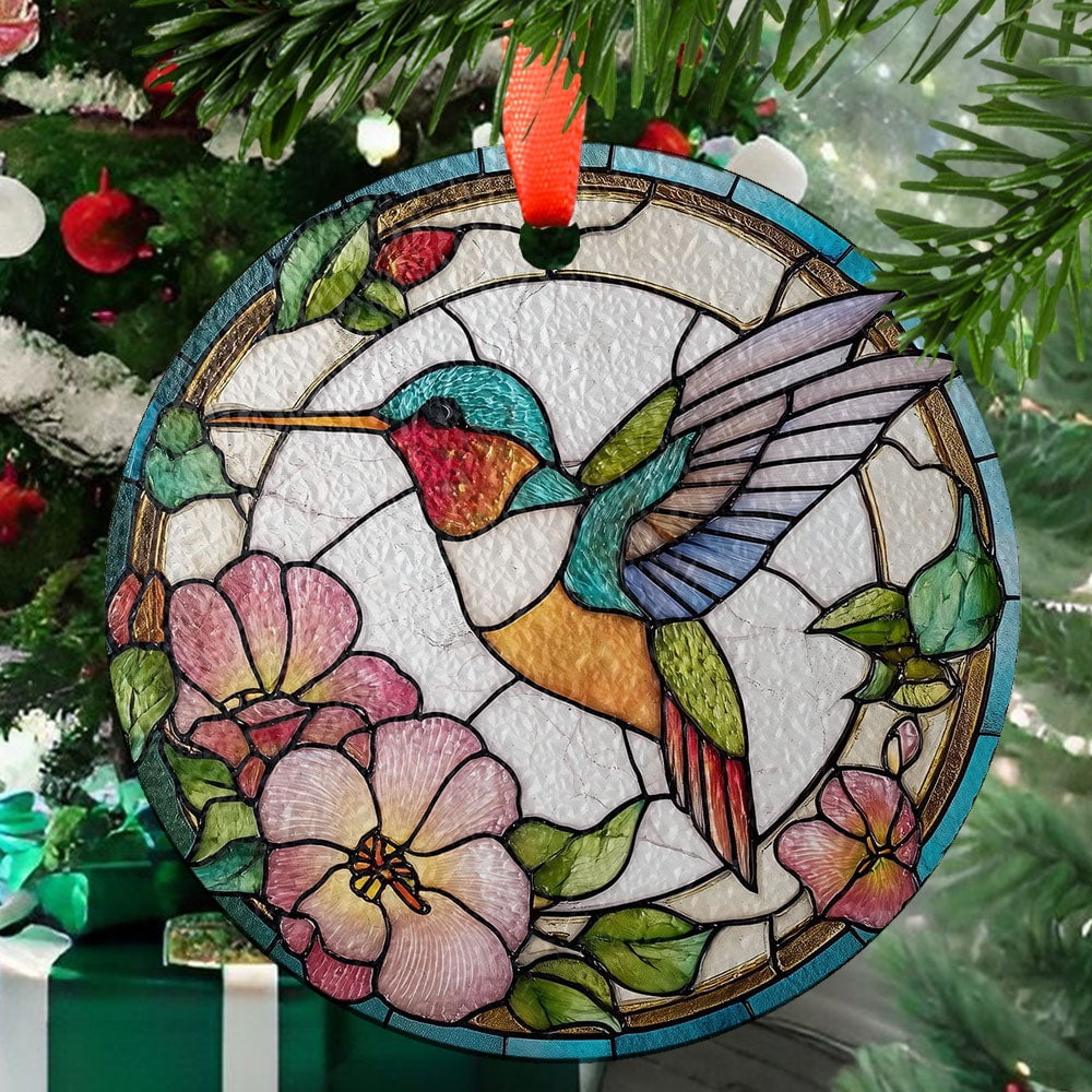 Hummingbird Ornament style, Hummingbird Suncatcher, Bird Window Hanging ...