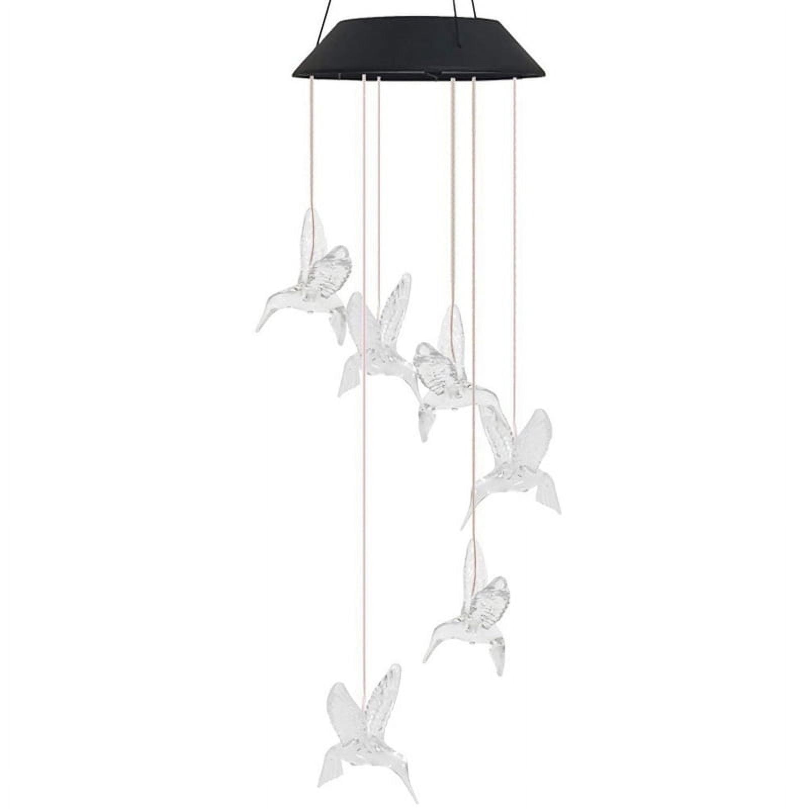 Hummingbird Outdoor Solar Lights, Solar Wind Chime Lights, Hanging ...