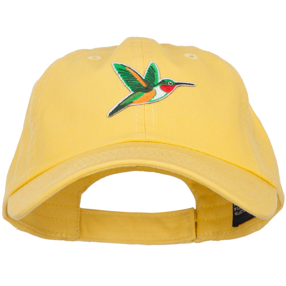 Hummingbird Patched Low Profile Cotton Cap - Yellow OSFM - Walmart.com