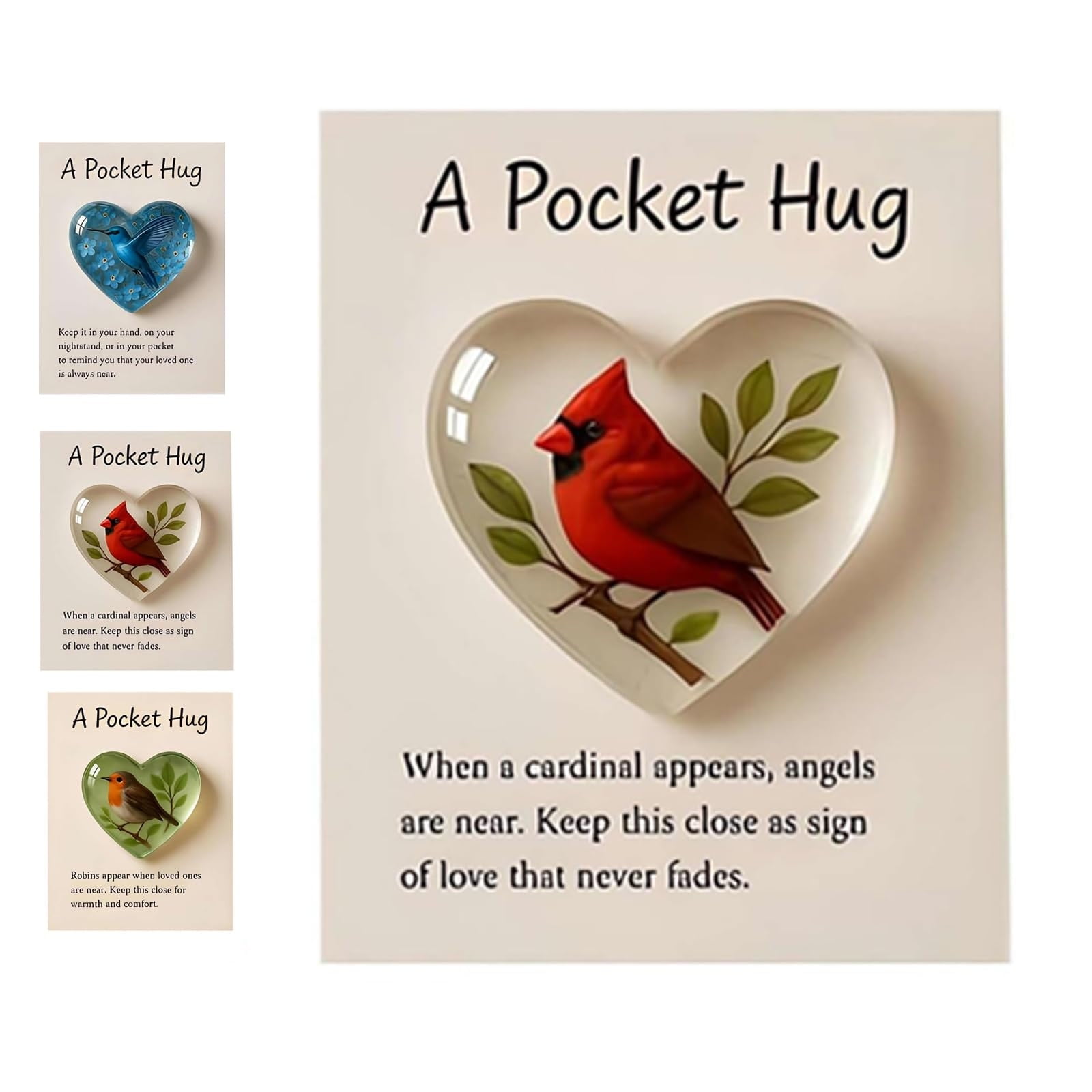 Hummingbird Pocket Gift Card, Inspirational Mini Keepsake with Message ...