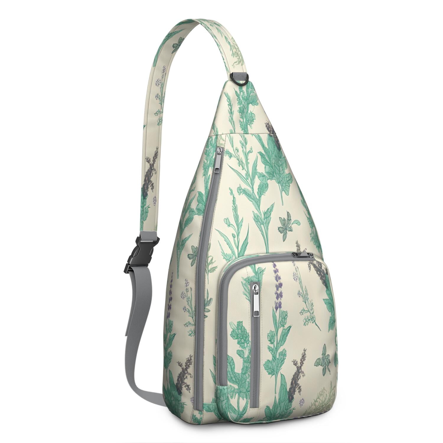 Hummingbird & Roses Sling Backpack - Artistic Nature Scene, Multi ...