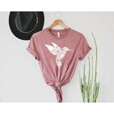 Hummingbird Shirt, Mandala Hummingbird Tee, Bird Lover Shirt, Animal ...